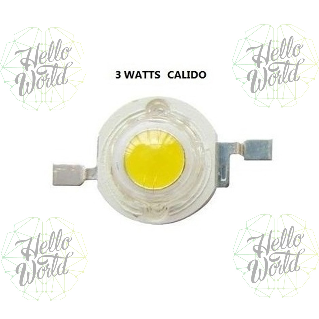 Led De Potencia Blanco Cálido 3W – Hello World Electronics