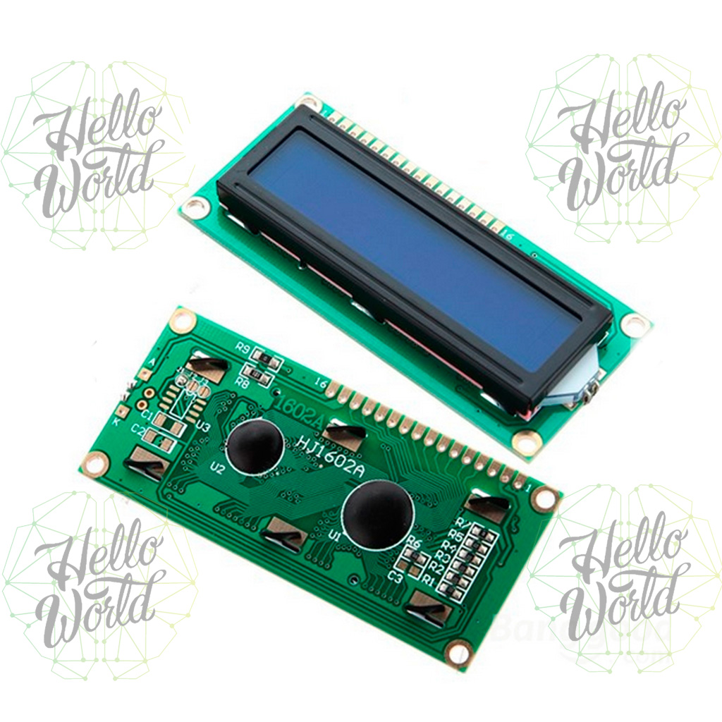 Display LCD 16X2 Fondo Azul – Hello World Electronics