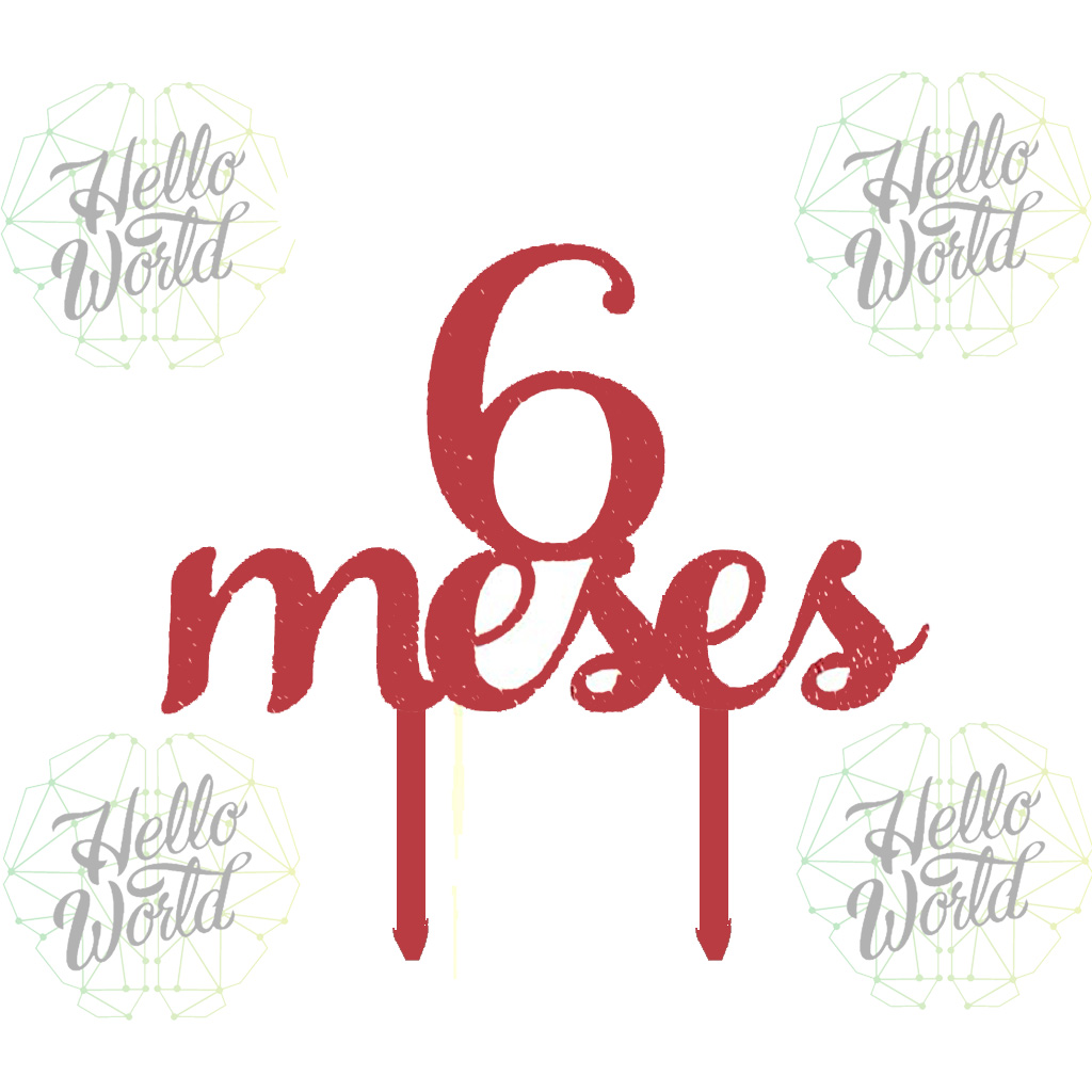 Cake topper – Hello World