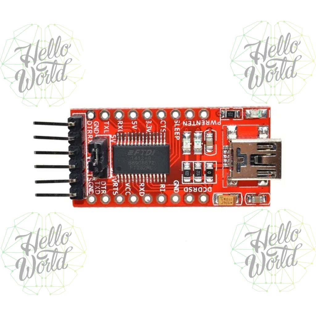 Modulo Adaptador Serie Usb A Serial Ttl Ftdi Ft232rl 3.3v 5v – Hello ...