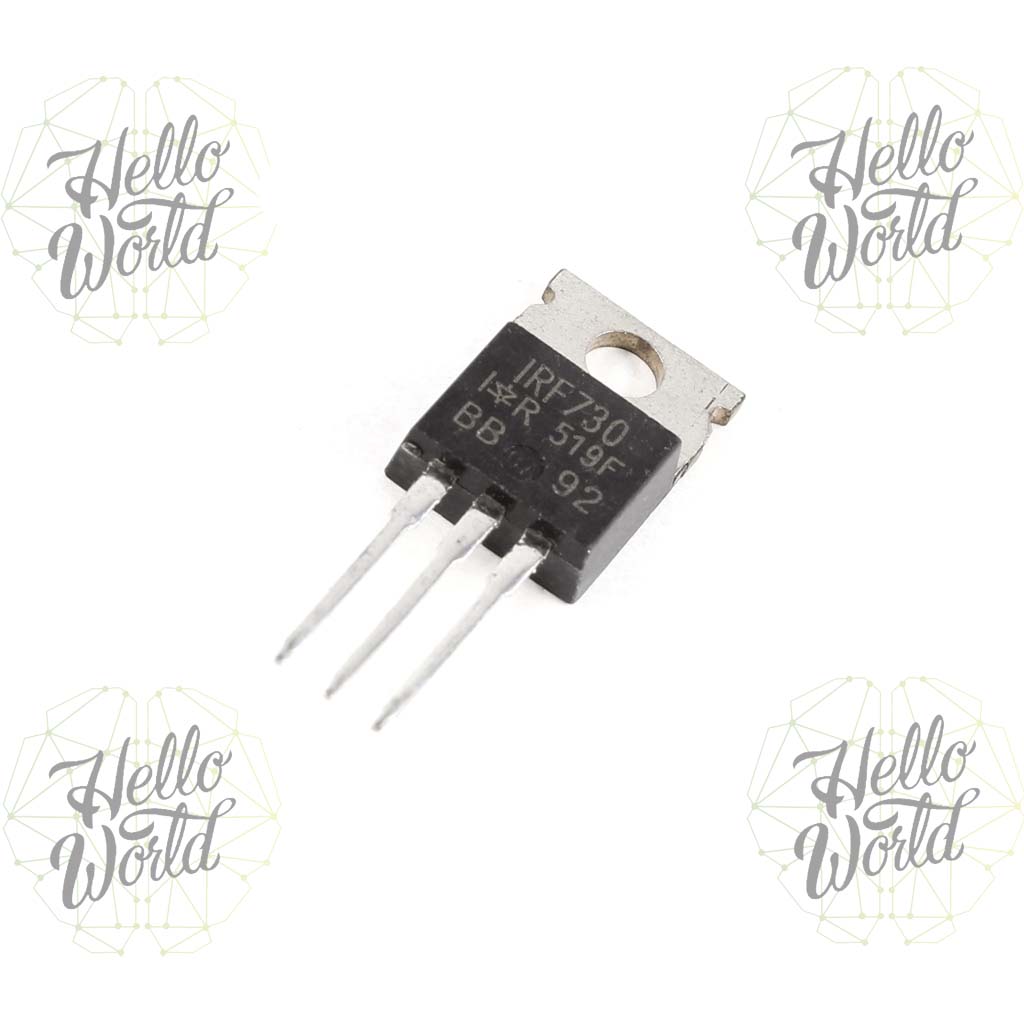 Transistor Mosfet IRF730 – Hello World Electronics