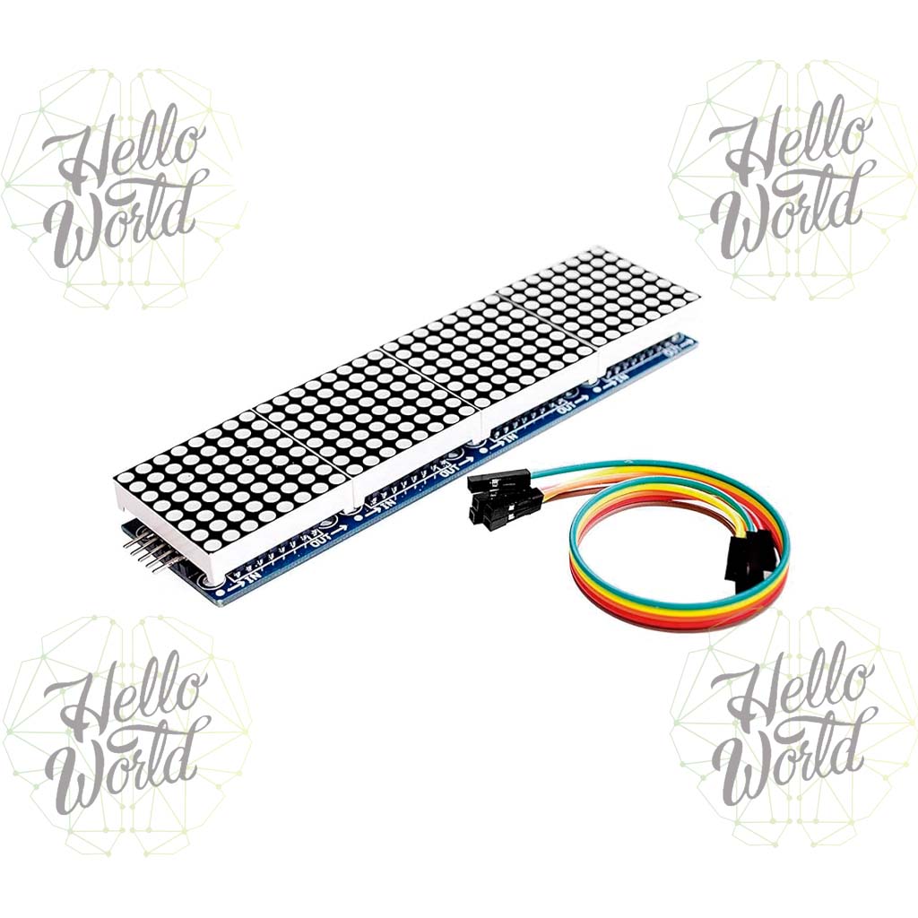 Matriz LED ROJO MAX7219 8×32 – Hello World Electronics
