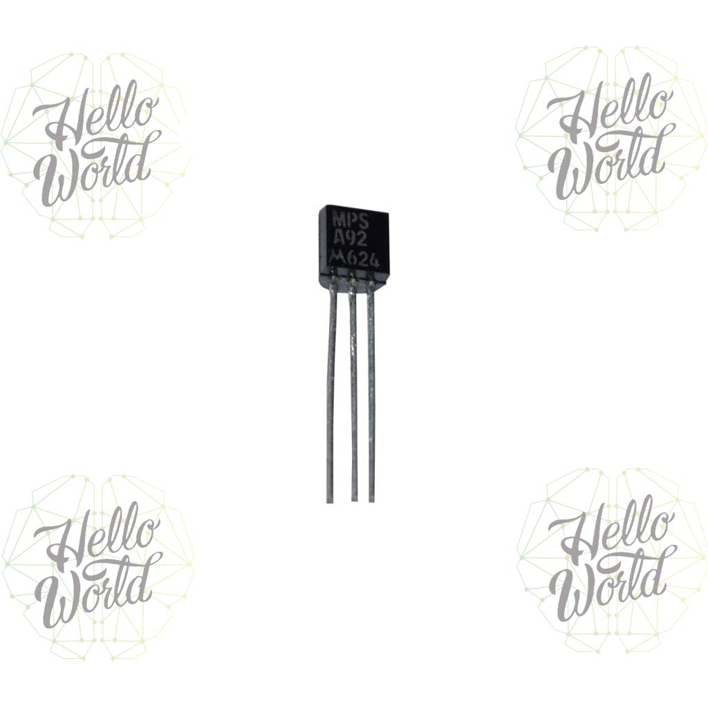 Transistor A92 PNP 40V 0.15A – Hello World Electronics